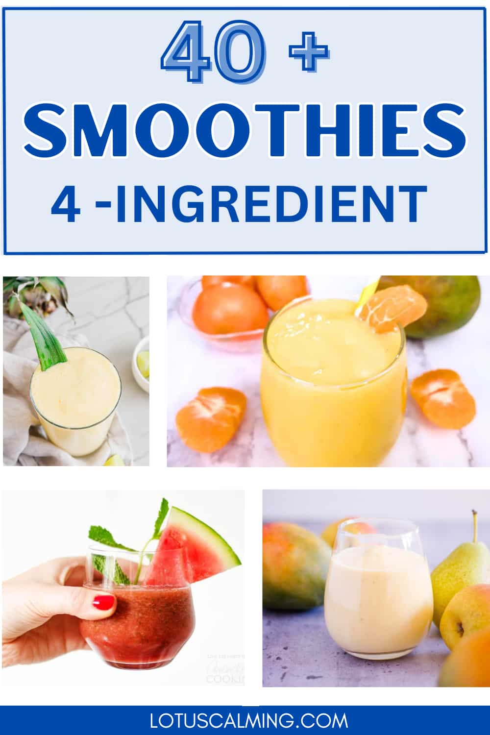 Quick Fix Delight: 40+ 4-Ingredient Healthy Fruit Smoothie Recipes ...